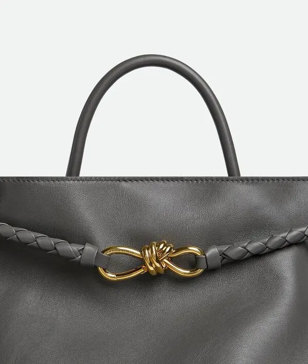 Bottega Veneta Large Andiamo Top Handle Bag - Volcanic Ash/Cave